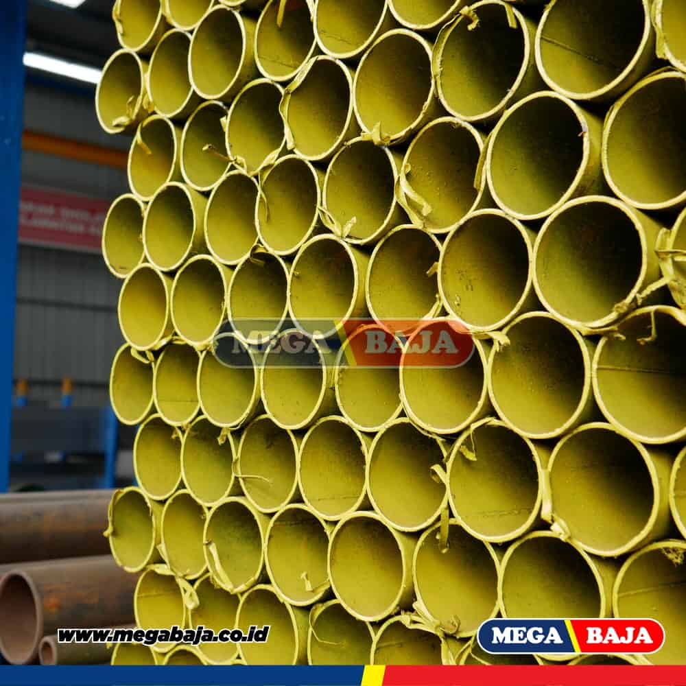Pipa Hitam 1 1/2" x 6 - Grade Orange - Mega Baja - Partner Konstruksi Anda dari Besi Hingga Baja