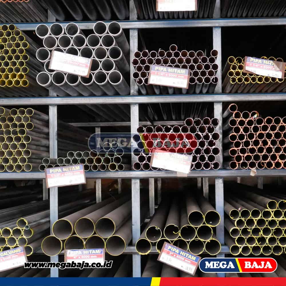 Pipa Hitam 1"x 6 - seamless SCH 40 * - Mega Baja - Partner Konstruksi Anda dari Besi Hingga Baja