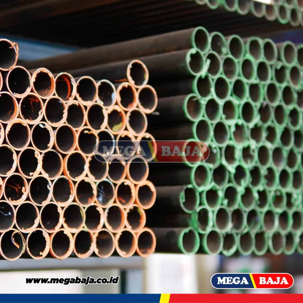 Pipa Hitam 8" x 6 - 4,50 mm - Mega Baja - Partner Konstruksi Anda dari Besi Hingga Baja